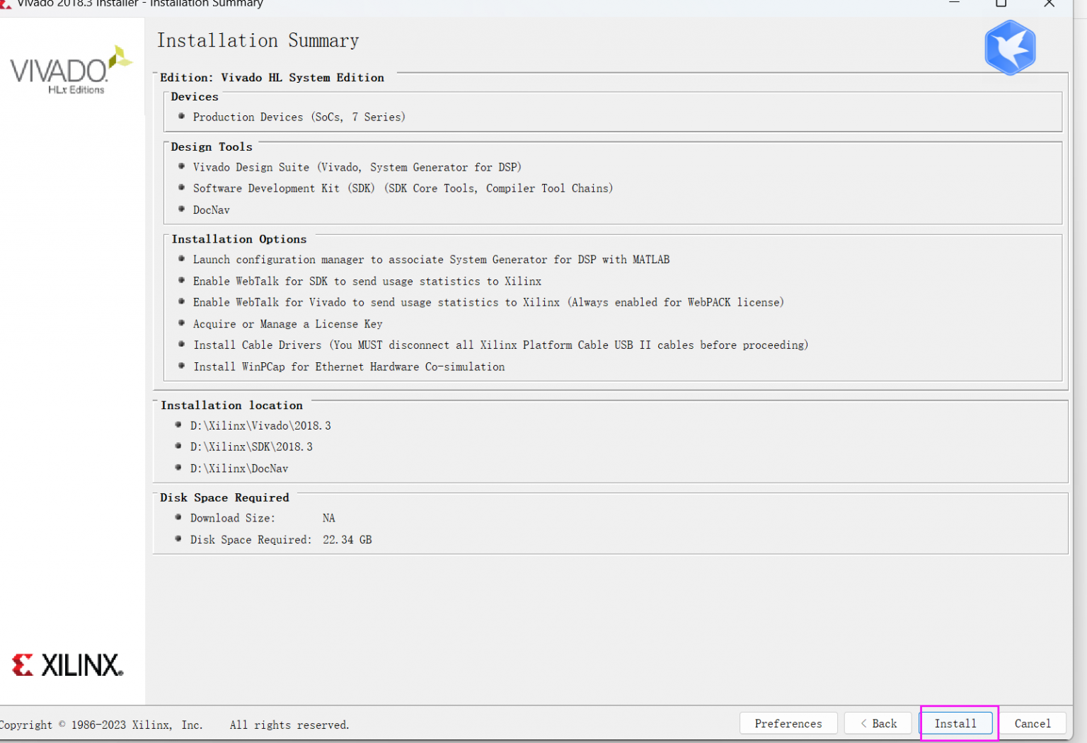 Vivado 2018.3 下载及安装 – Hello FPGA