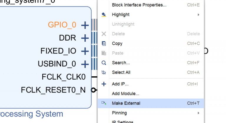 基于Smart Zynq与Lemon Zynq 的Petalinux开发 章节七 GPIO的输入输出实验 – Hello FPGA