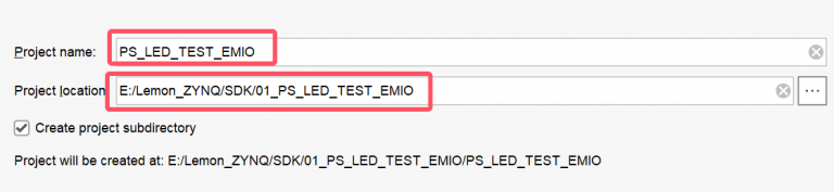 基于lemon Zynq的ps实验一 Gpio之用emio方式点亮led(完整图文) Hello Fpga