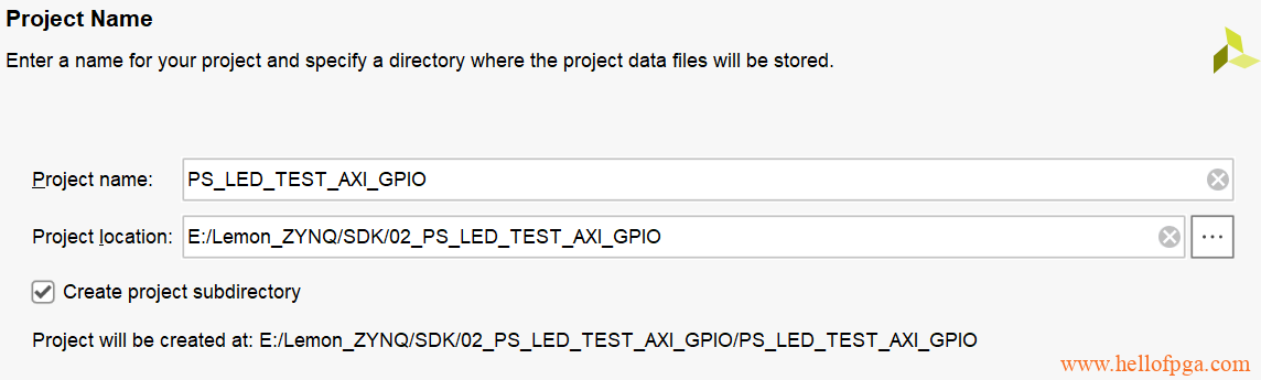 基于lemon Zynq的ps实验二 Gpio之用axi Gpio方式点亮led （完整图文） Hello Fpga