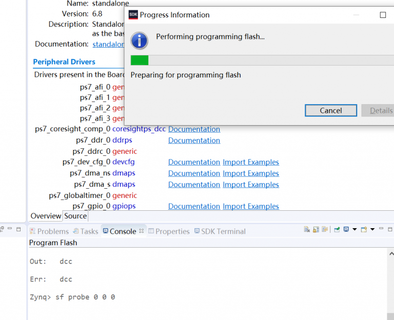 基于lemon Zynq的ps实验六 将程序固化至qspi Flashflash启动 Hello Fpga