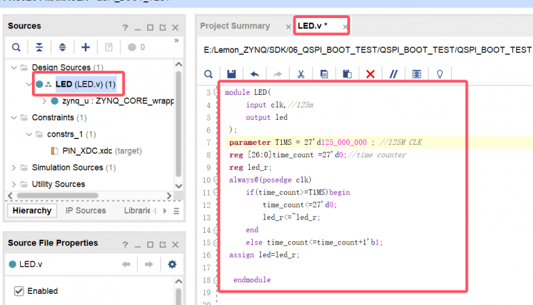 基于lemon Zynq的ps实验六 将程序固化至qspi Flashflash启动 Hello Fpga
