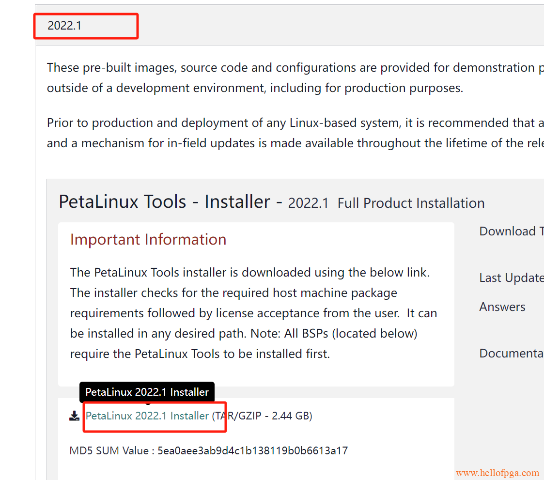 ZYNQ Petalinux 开发准备工作 章节三 之 Ubuntu20.04 下的 Petalinux 2022.1开发环境的安装 – Hello FPGA